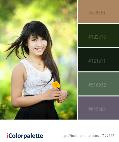 Color Palette Ideas from Skin Beauty Girl Image | iColorpalette
