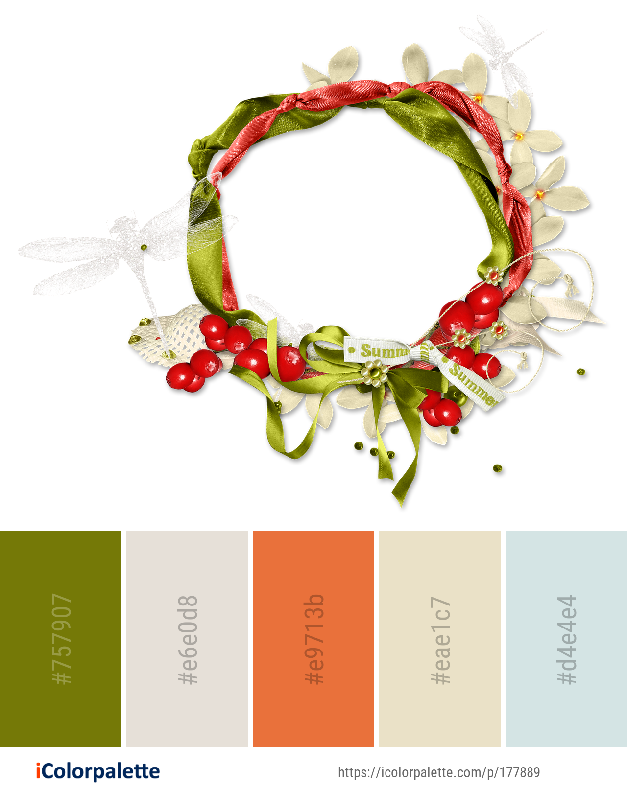 10+ Wreath Color Palette ideas in 2026 | iColorPalette