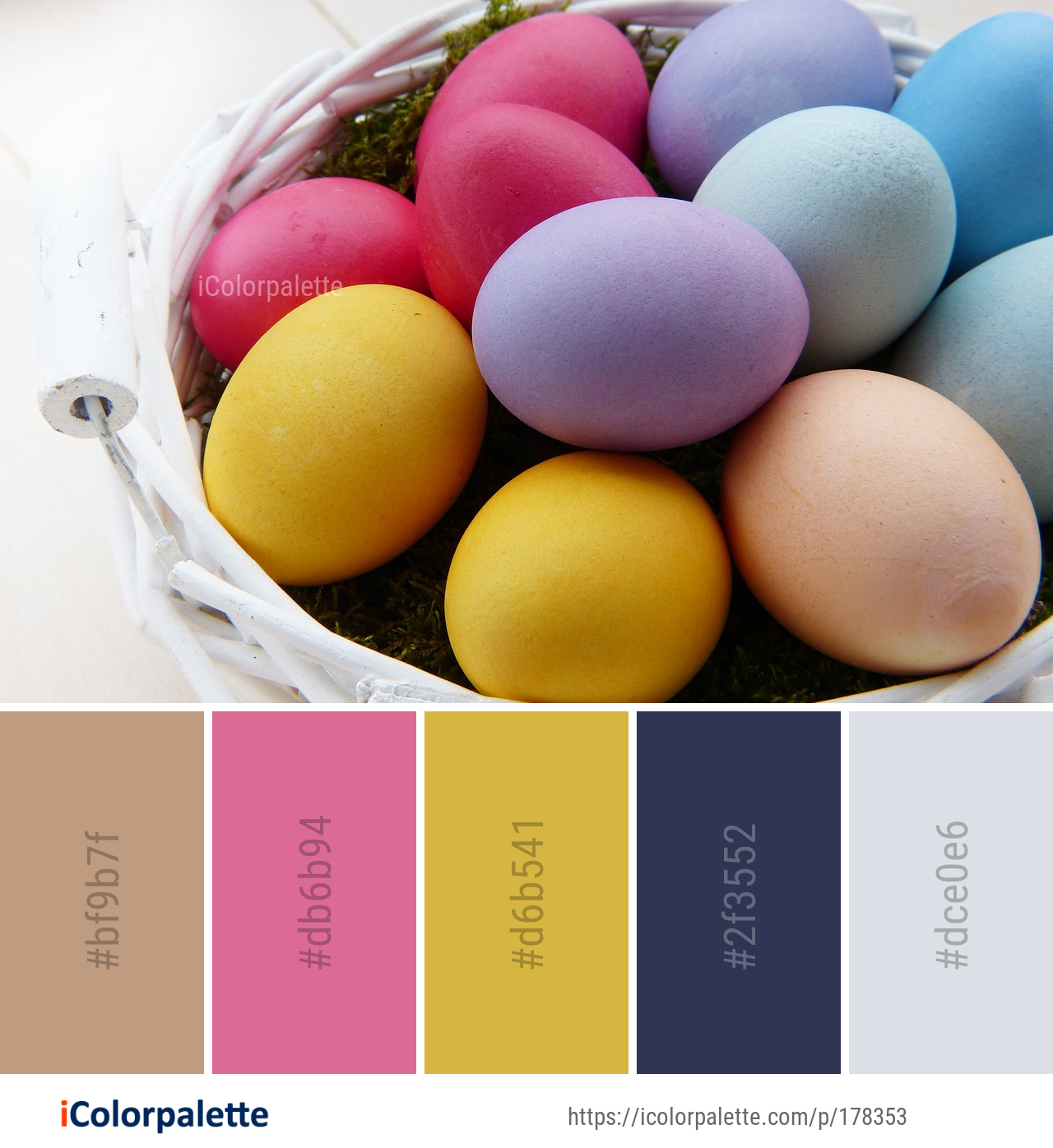 Color Palette Ideas from Egg Easter Image | iColorpalette
