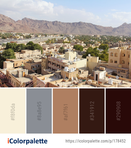 Color Palette Ideas from City Sky Urban Area Image | iColorpalette