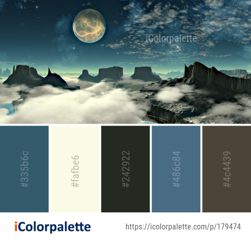 Color Palette Ideas from Sky Atmosphere Outer Space Image | iColorpalette