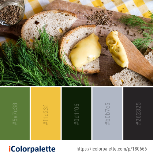 Color Palette Ideas from Food Vegetarian Finger Image | iColorpalette