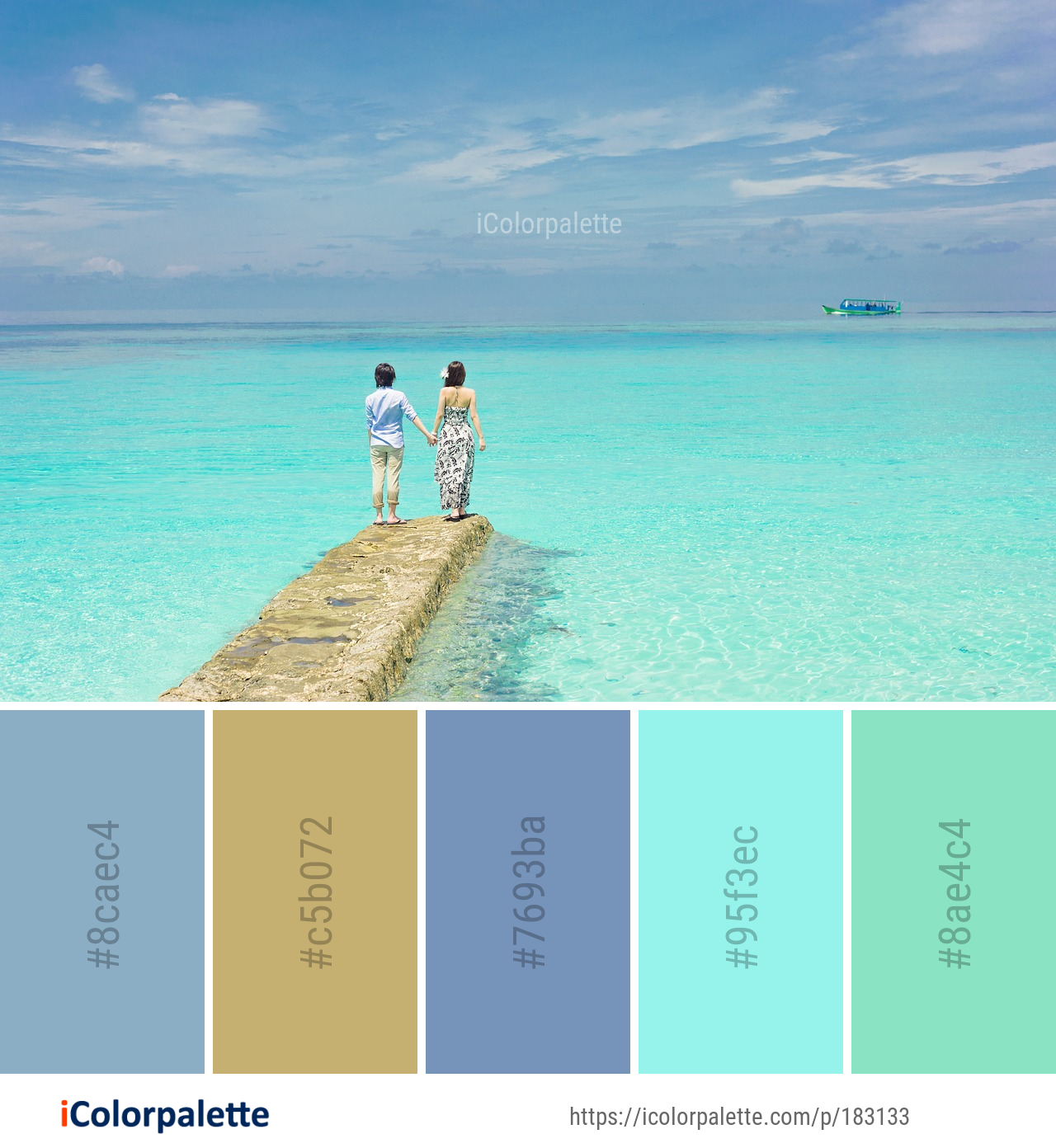 Color Palette Ideas from Sea Coastal And Oceanic Landforms Body Of ...