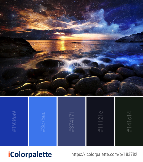 Color Palette Ideas from Nature Sky Water Image | iColorPalette
