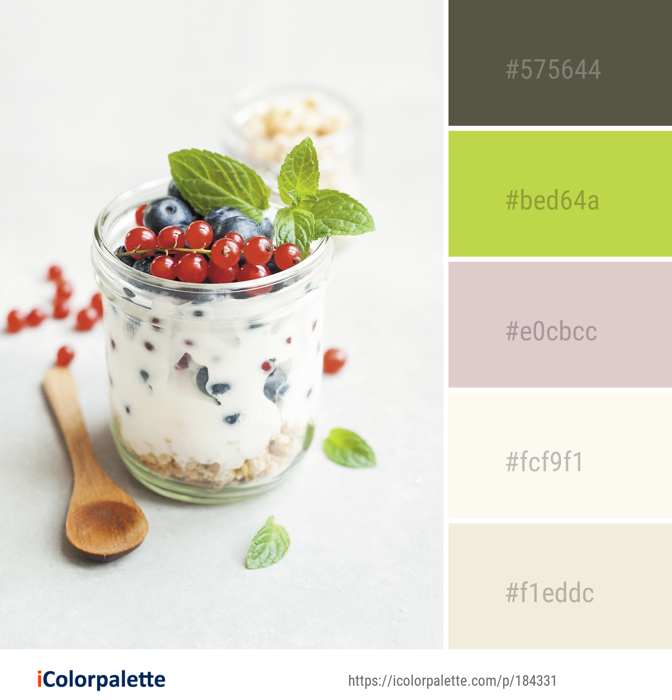 Color Palette Ideas from Dessert Frozen Food Image | iColorpalette