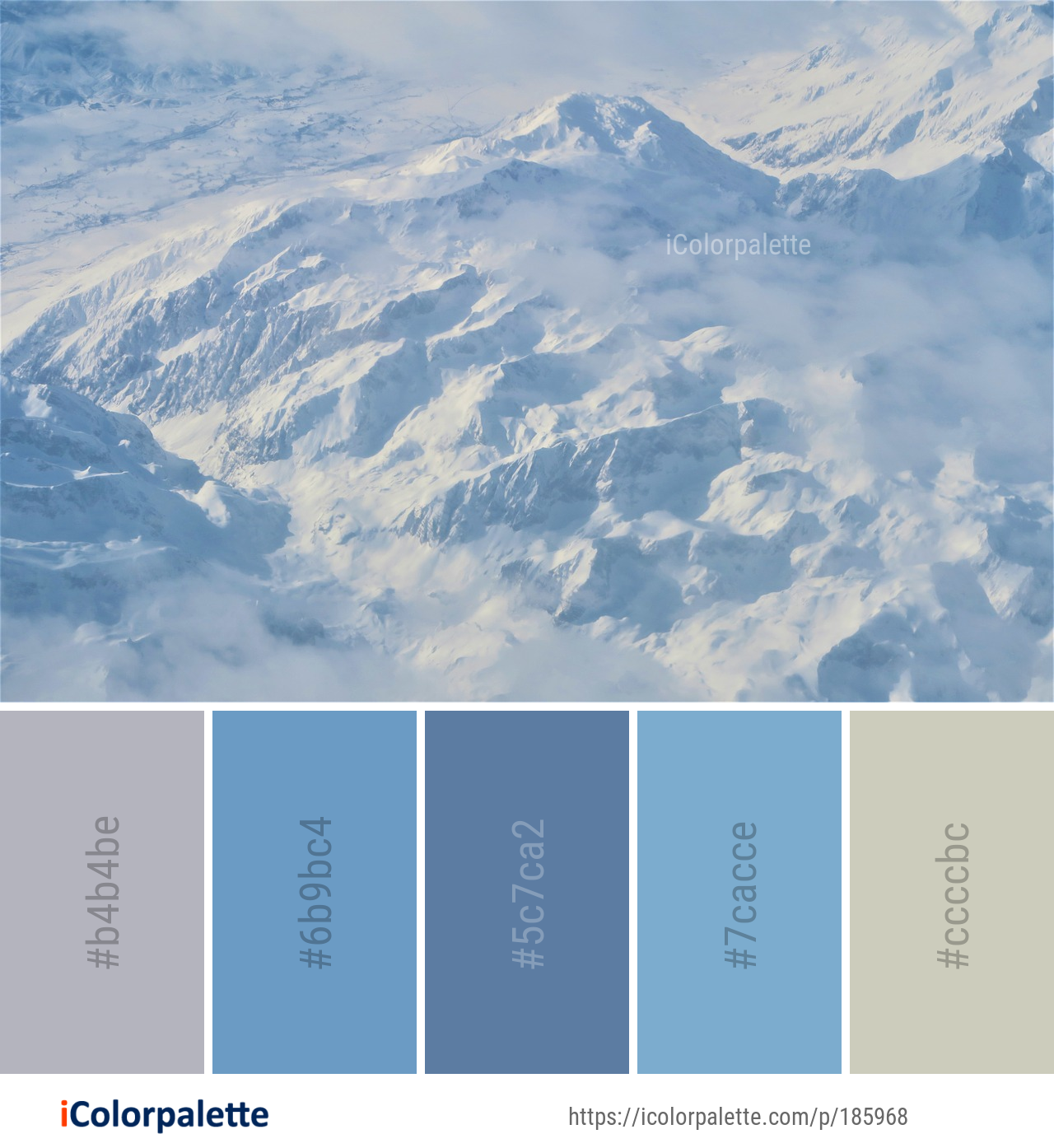 Color Palette Ideas from Sky Mountain Range Mountainous Landforms Image ...