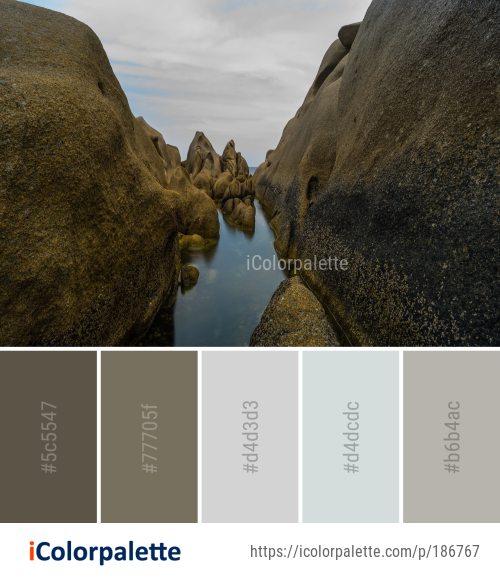 Color Palette Ideas from Rock Sky Cliff Image | iColorpalette