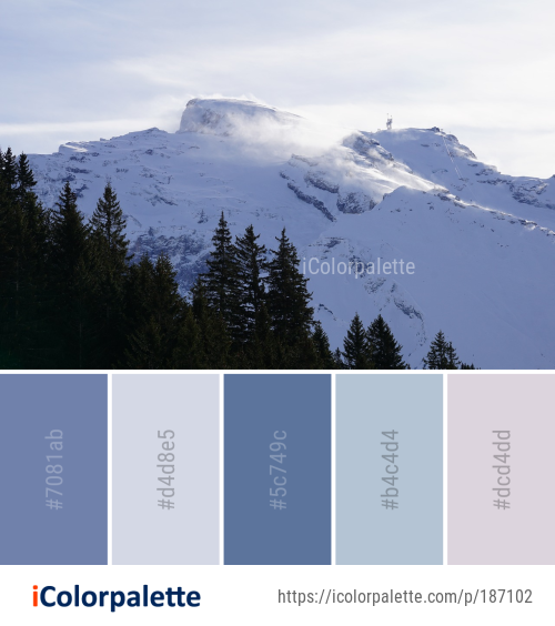 Color Palette Ideas from Mountainous Landforms Mountain Sky Image ...