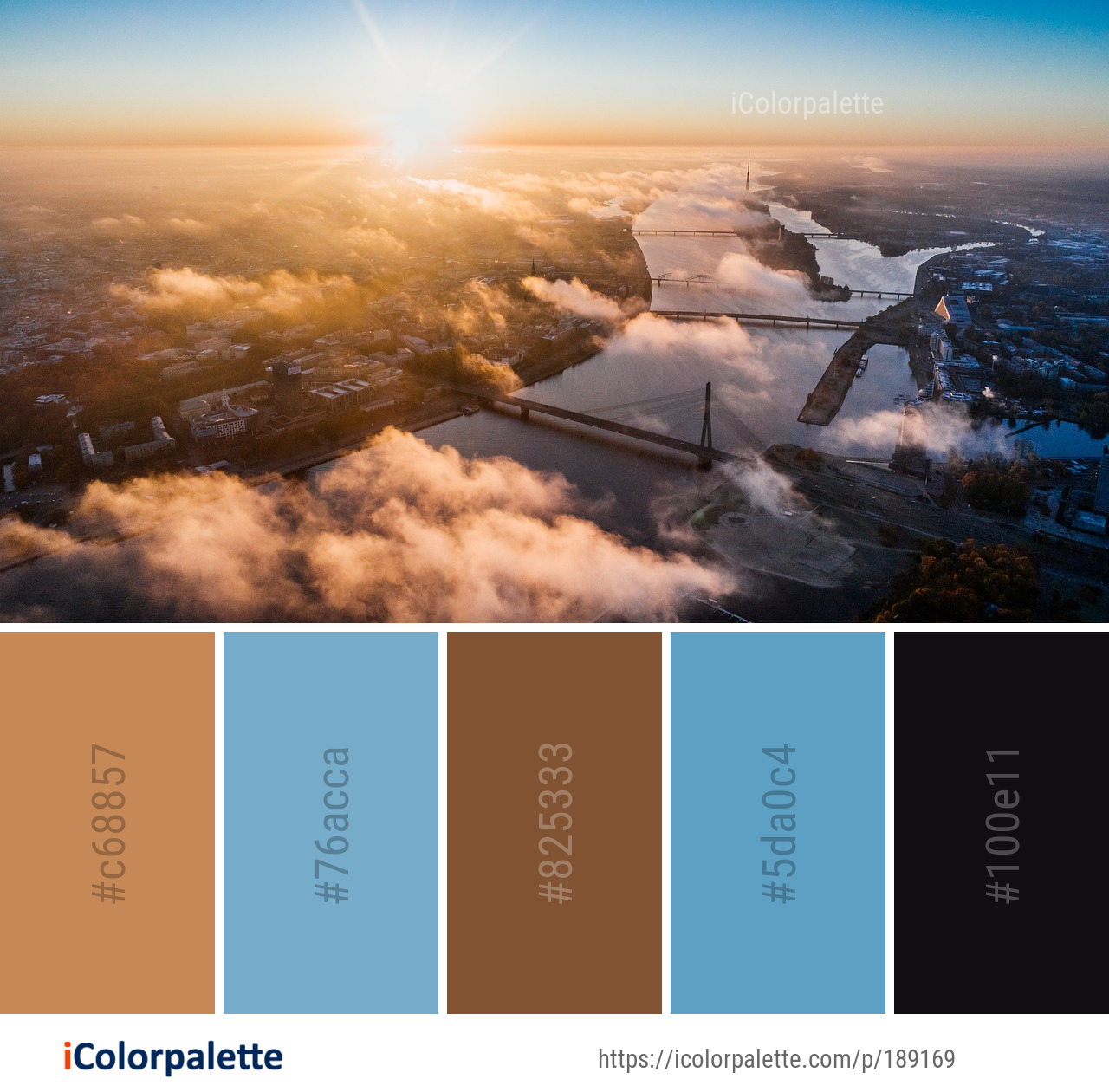 Color Palette Ideas from Sky Aerial Photography Atmosphere Image ...