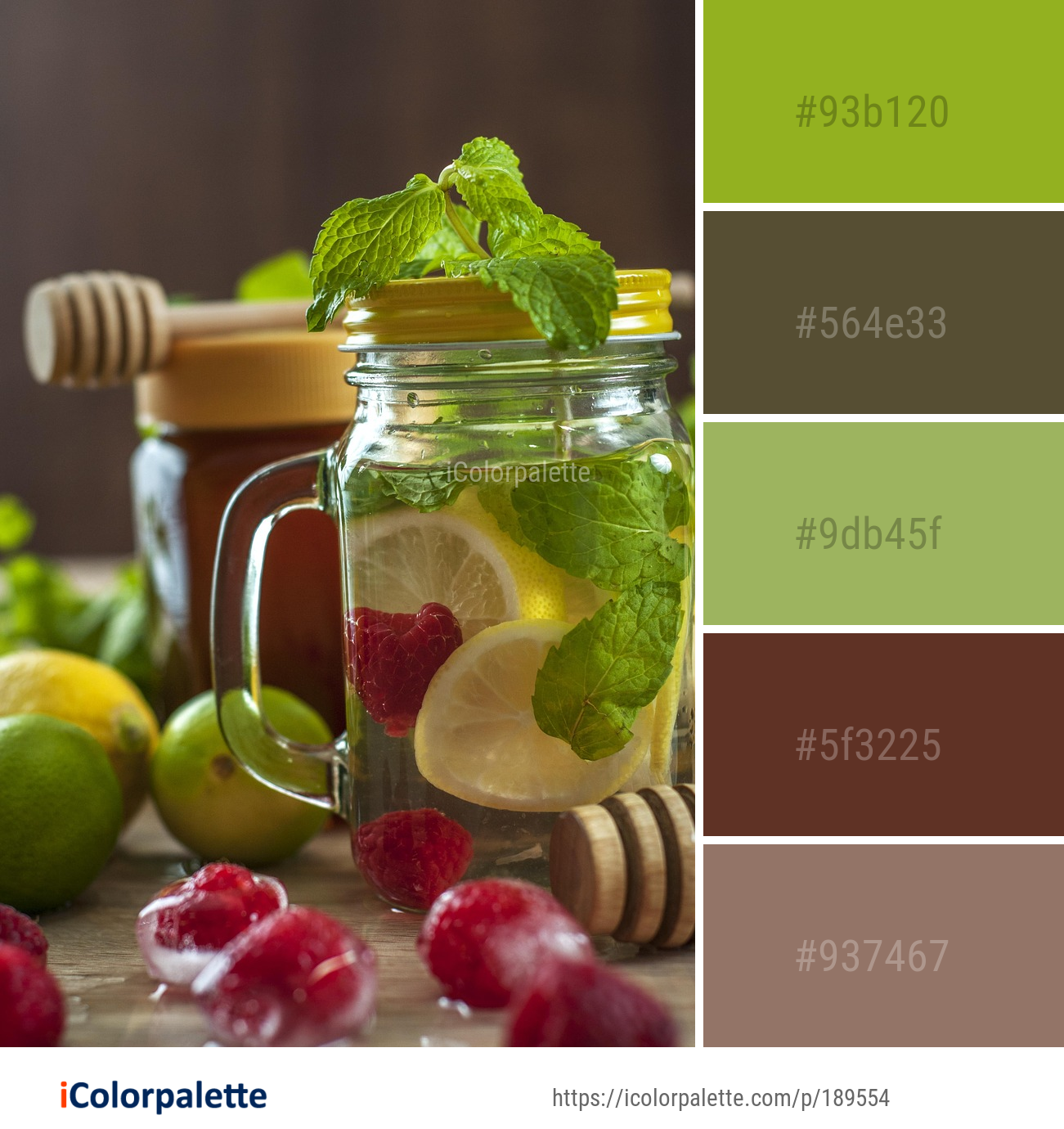 Color Palette Ideas from Drink Juice Lime Image | iColorpalette