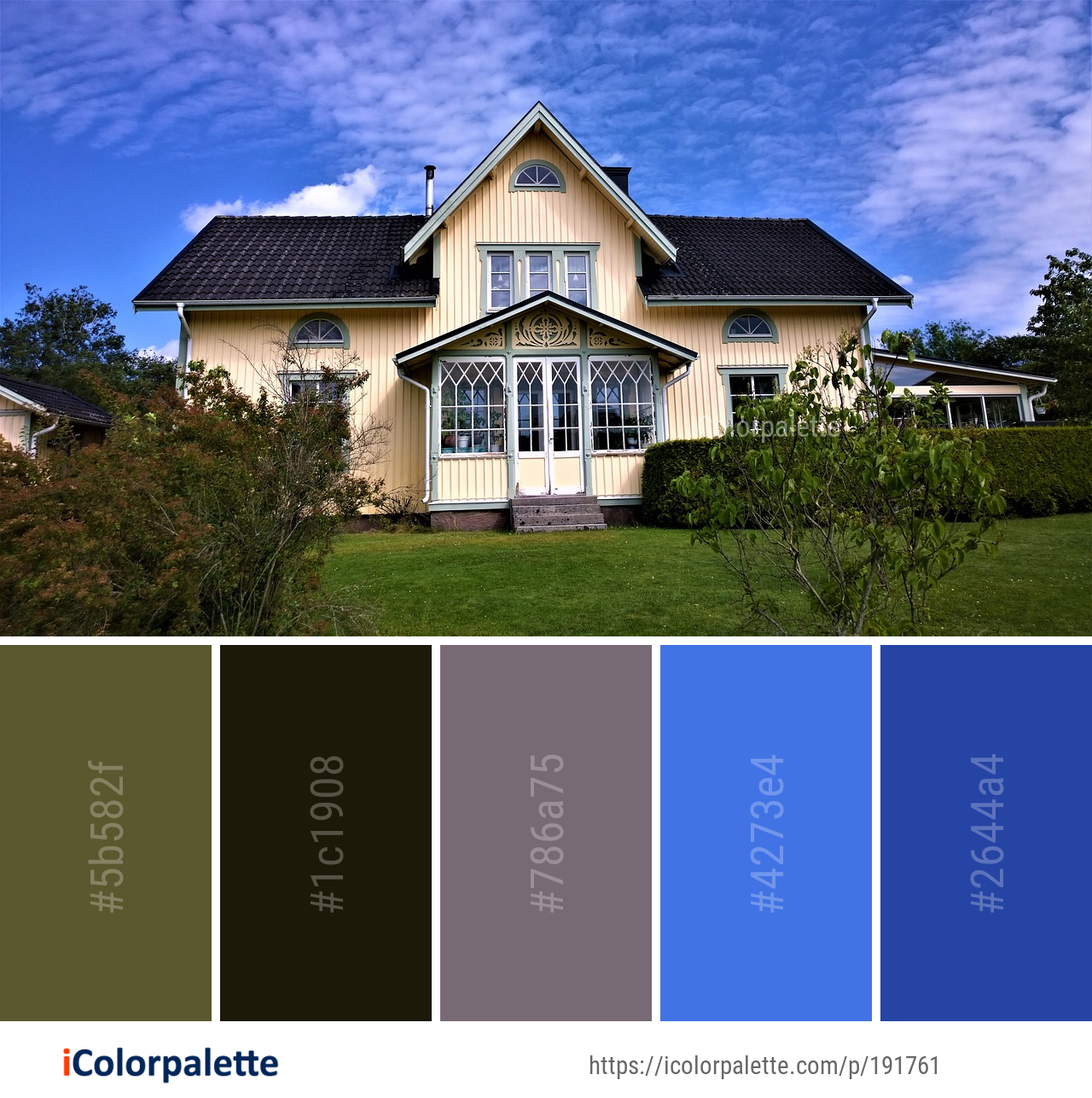 Color Palette Ideas from Home House Property Image | iColorpalette