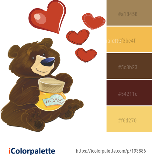 9+ Teddy Bear Color Palette ideas in 2026 | iColorPalette