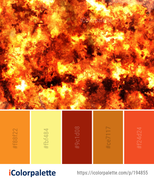 Fire color palette store