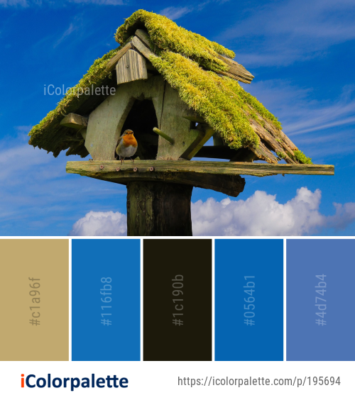 Color Palette Ideas from Sky Tree Cloud Image | iColorpalette