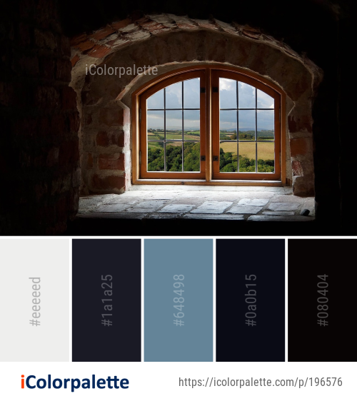 Color Palette Ideas from Arch Wall Window Image | iColorpalette