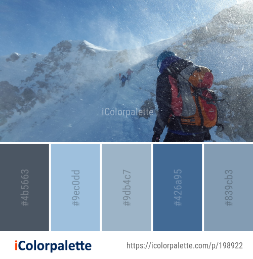 Color Palette Ideas from Mountaineering Mountainous Landforms Adventure ...