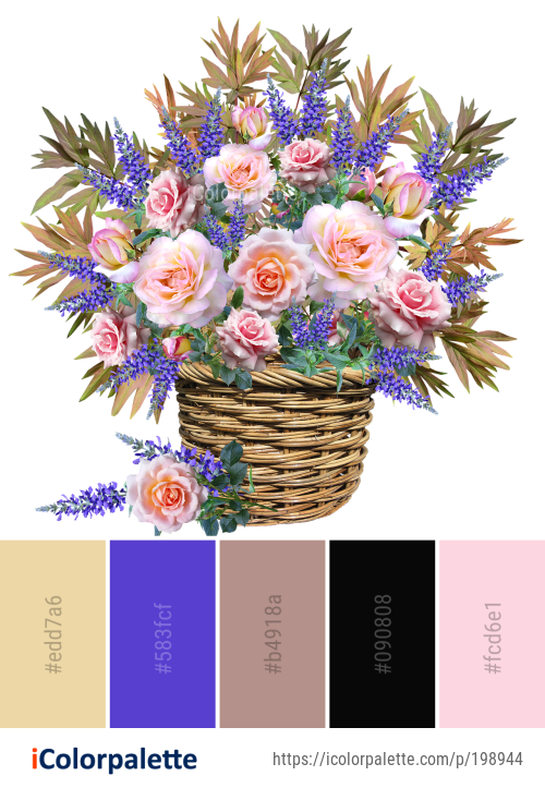 Color Palette Ideas from Flower Cut Flowers Arranging Image | iColorpalette