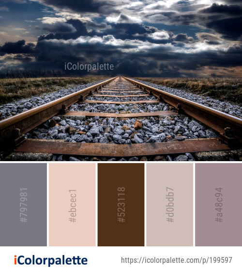 Color Palette Ideas from Track Cloud Sky Image | iColorpalette