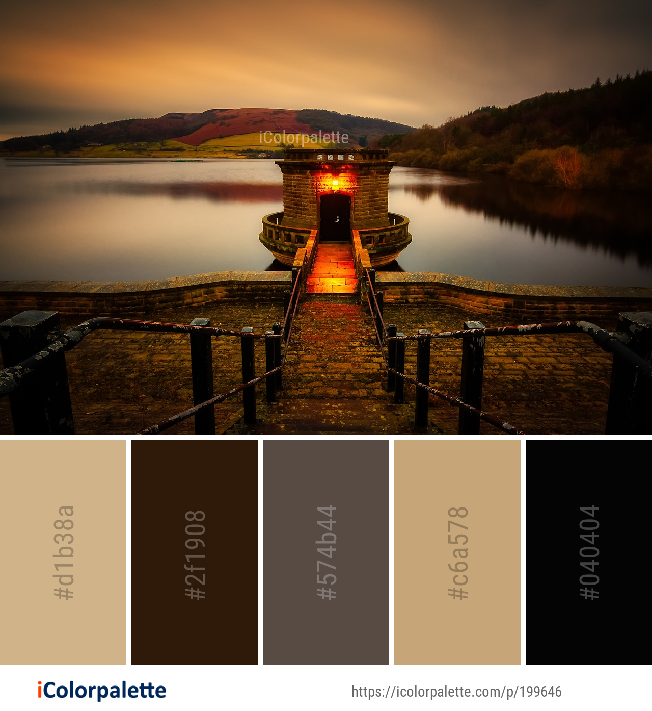 Color Palette Ideas from Reflection Nature Sky Image | iColorpalette