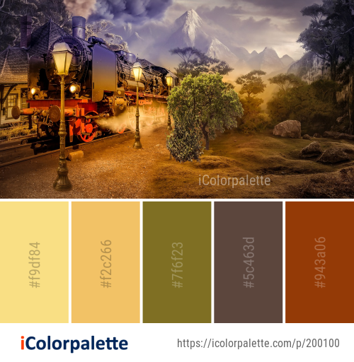 Color Palette Ideas from Nature Sky Landscape Image | iColorpalette