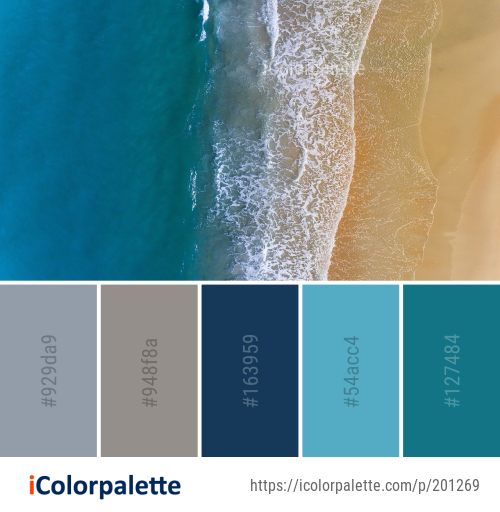 Color Palette Ideas from Water Image | iColorpalette