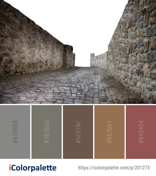 Color Palette Ideas from Wall Ruins History Image | iColorpalette