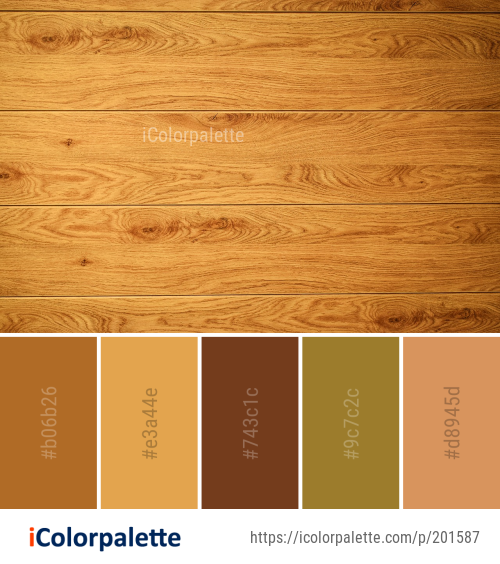 Color Palette Ideas from Wood Hardwood Flooring Image | iColorpalette