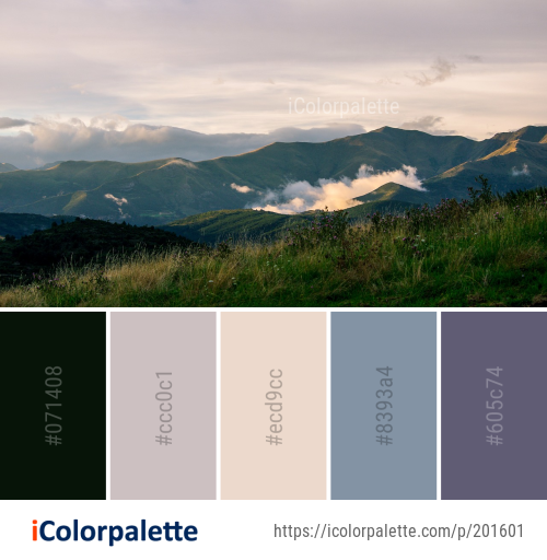 Color Palette Ideas from Sky Mountainous Landforms Mountain Image ...