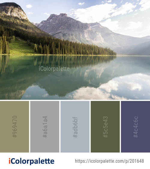 Color Palette Ideas from Reflection Nature Lake Image | iColorpalette