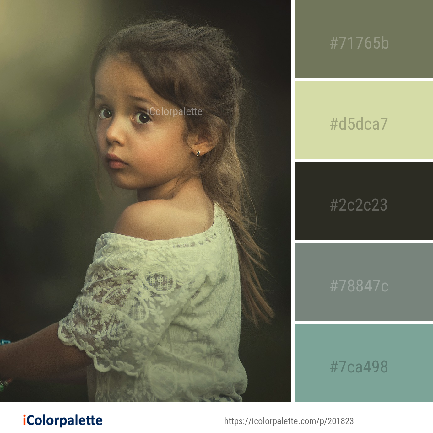 Color Palette Ideas from Hair Face Skin Image | iColorpalette