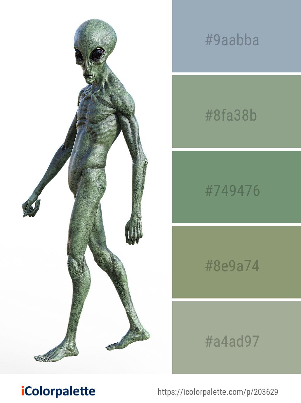Color Palette Ideas from Sculpture Organism Human Image | iColorpalette
