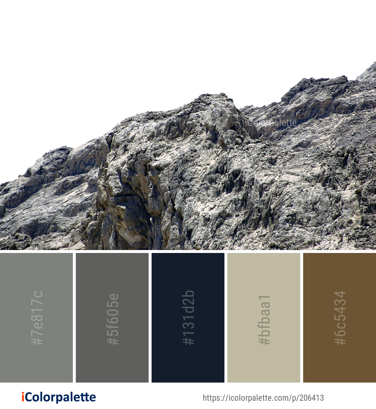 Color Palette Ideas from Ridge Rock Mountainous Landforms Image ...