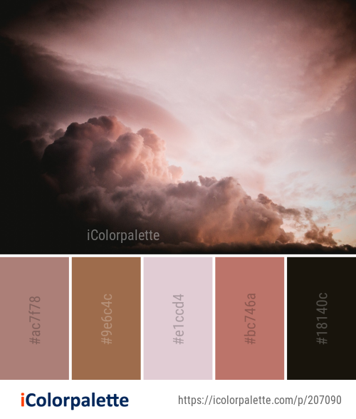 Color Palette Ideas from Sky Cloud Atmosphere Image | iColorpalette