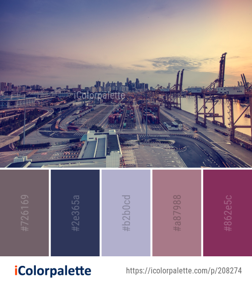 Color Palette Ideas from Cityscape Urban Area Metropolitan Image ...