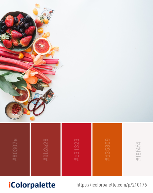 Color Palette Ideas from Fruit Food Natural Foods Image | iColorpalette