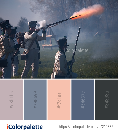 Color Palette Ideas from Soldier Sky Infantry Image | iColorpalette