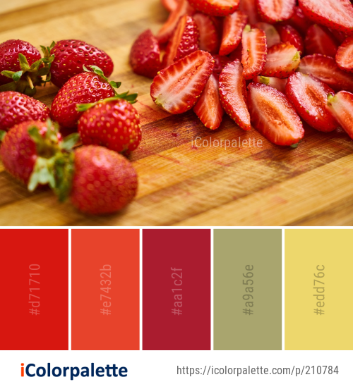 Color Palette Ideas from Natural Foods Strawberry Strawberries Image ...