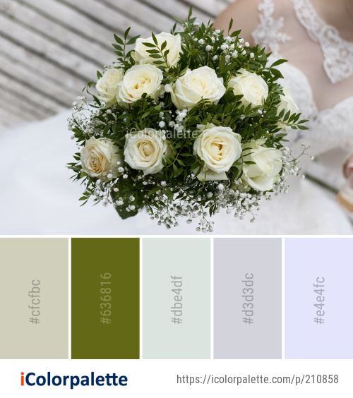 Color Palette Ideas from Flower Bouquet Arranging Image | iColorpalette
