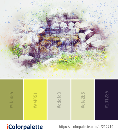 Color Palette Ideas from Purple Watercolor Paint Art Image | iColorpalette