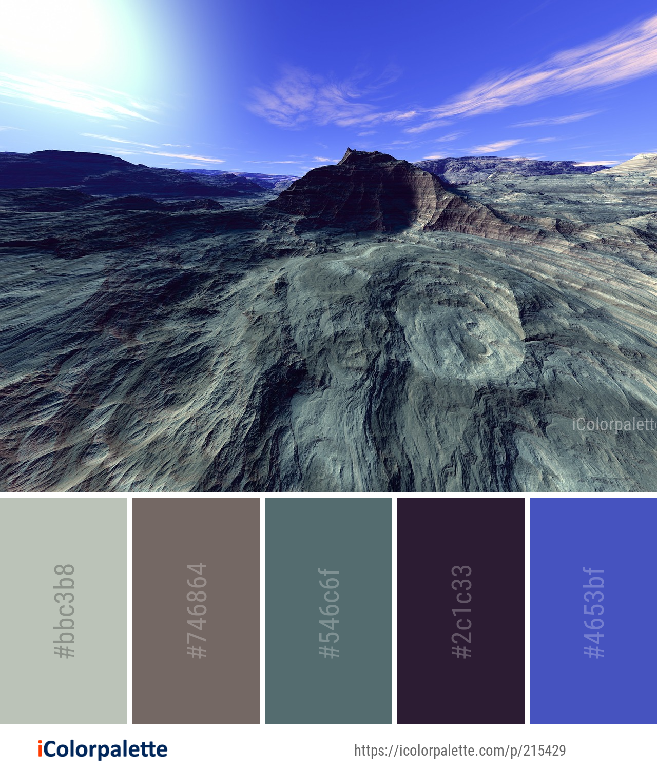 Color Palette Ideas from Sky Rock Geological Phenomenon Image ...