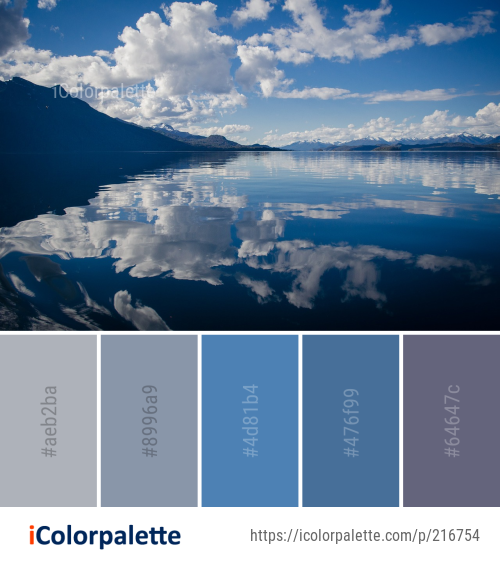 Color Palette Ideas from Sky Reflection Nature Image | iColorpalette