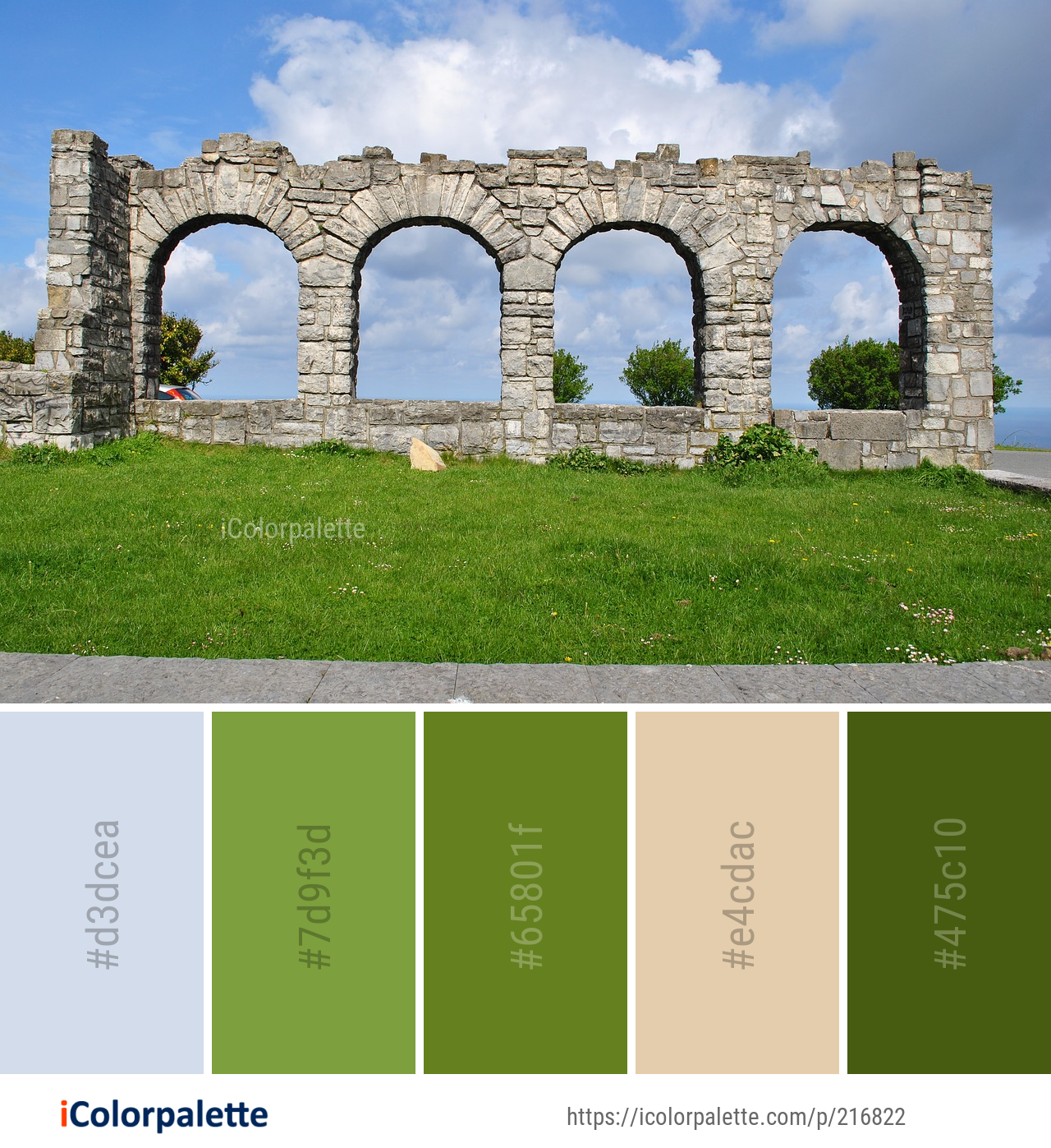 Color Palette Ideas from Aqueduct Arch Bridge Image | iColorpalette