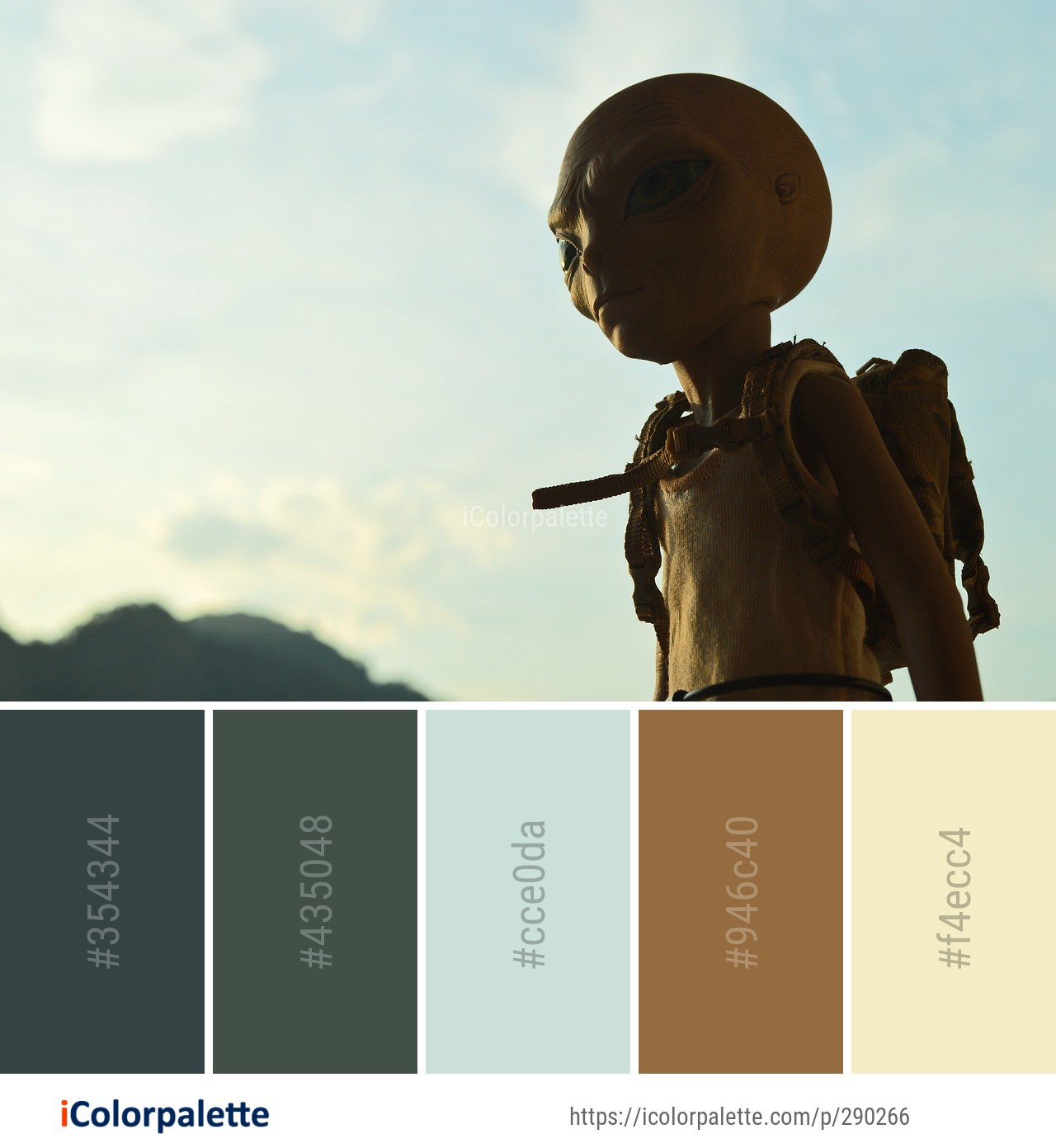 Color Palette Ideas from Sky Statue Monument Image | iColorpalette