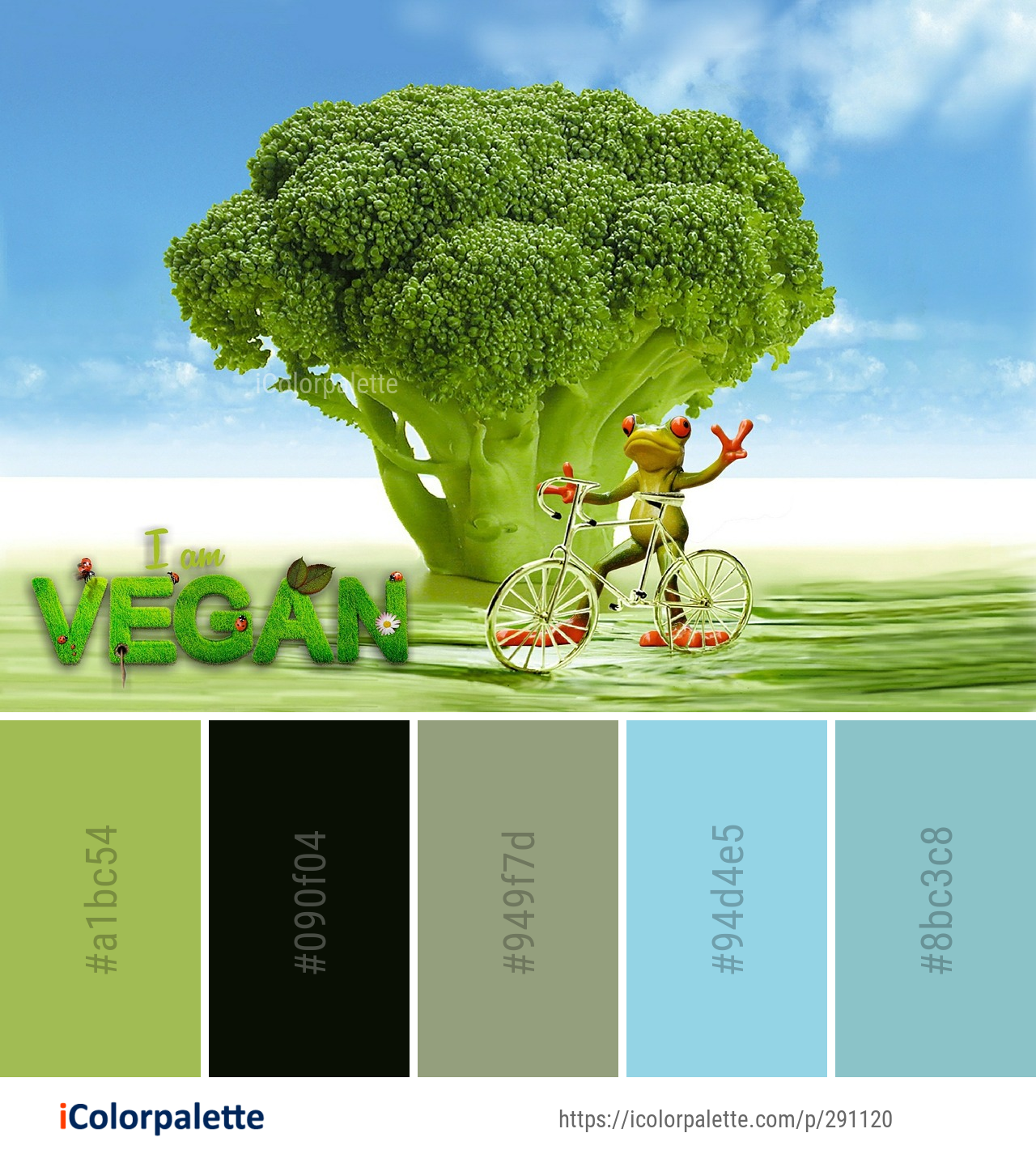 Color Palette Ideas from Green Plant Tree Image | iColorpalette