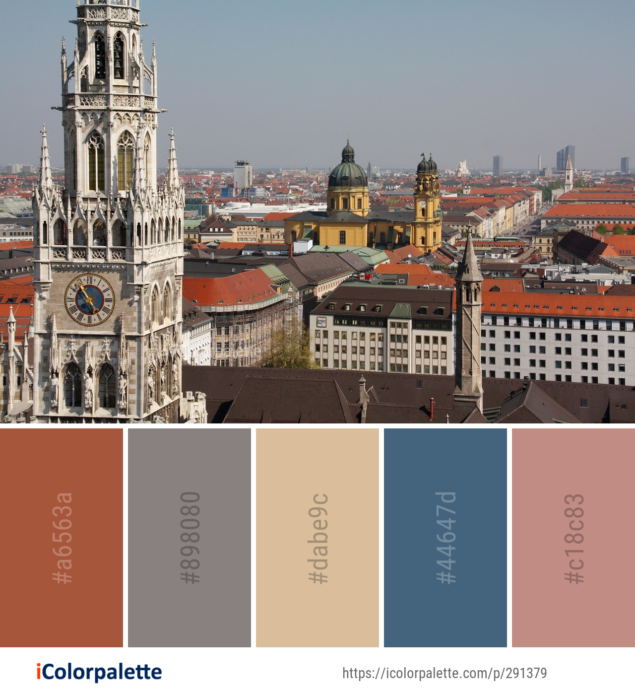 Color Palette Ideas from City Landmark Town Image | iColorpalette