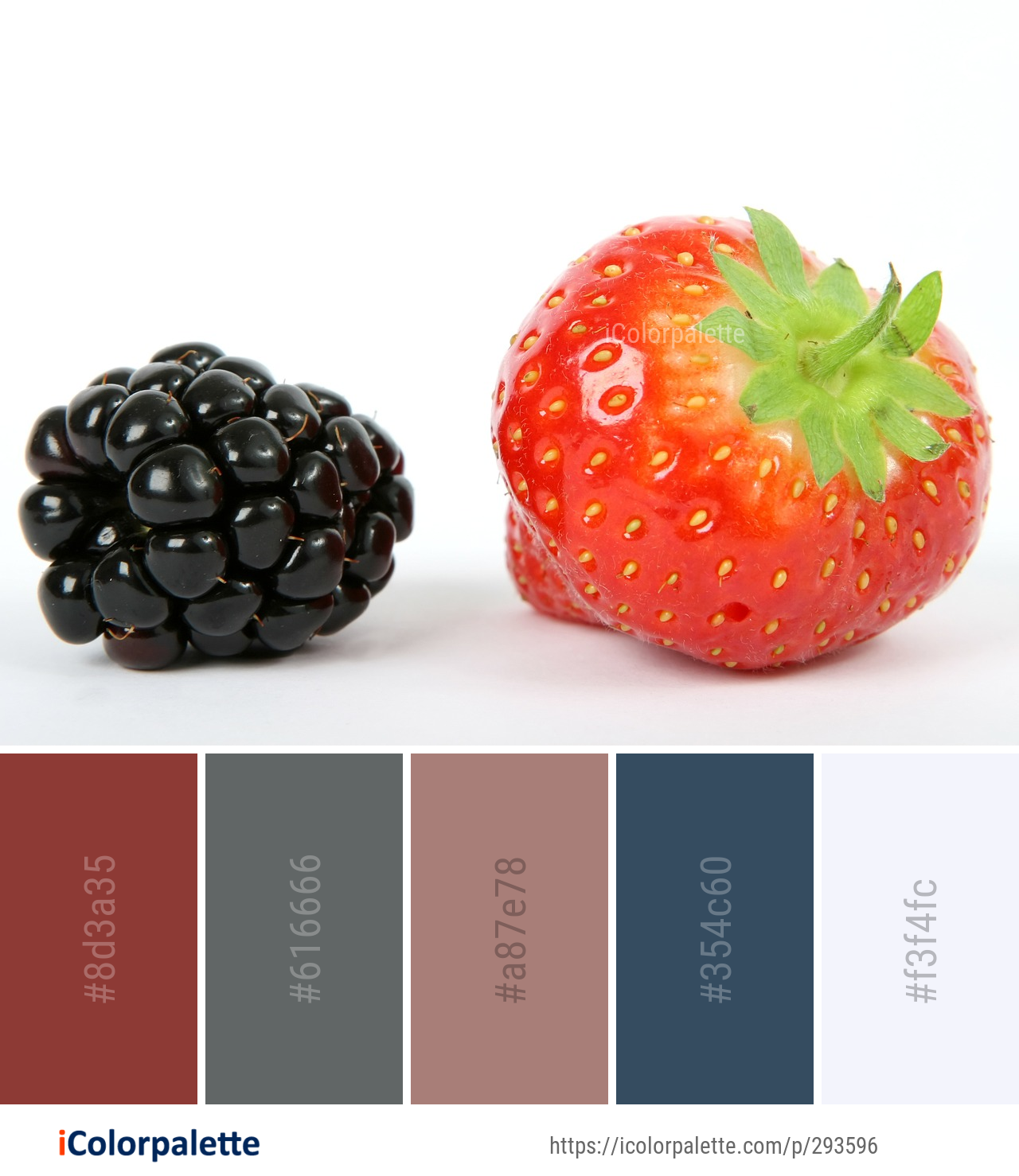 Color Palette Ideas from Natural Foods Fruit Strawberry Image ...