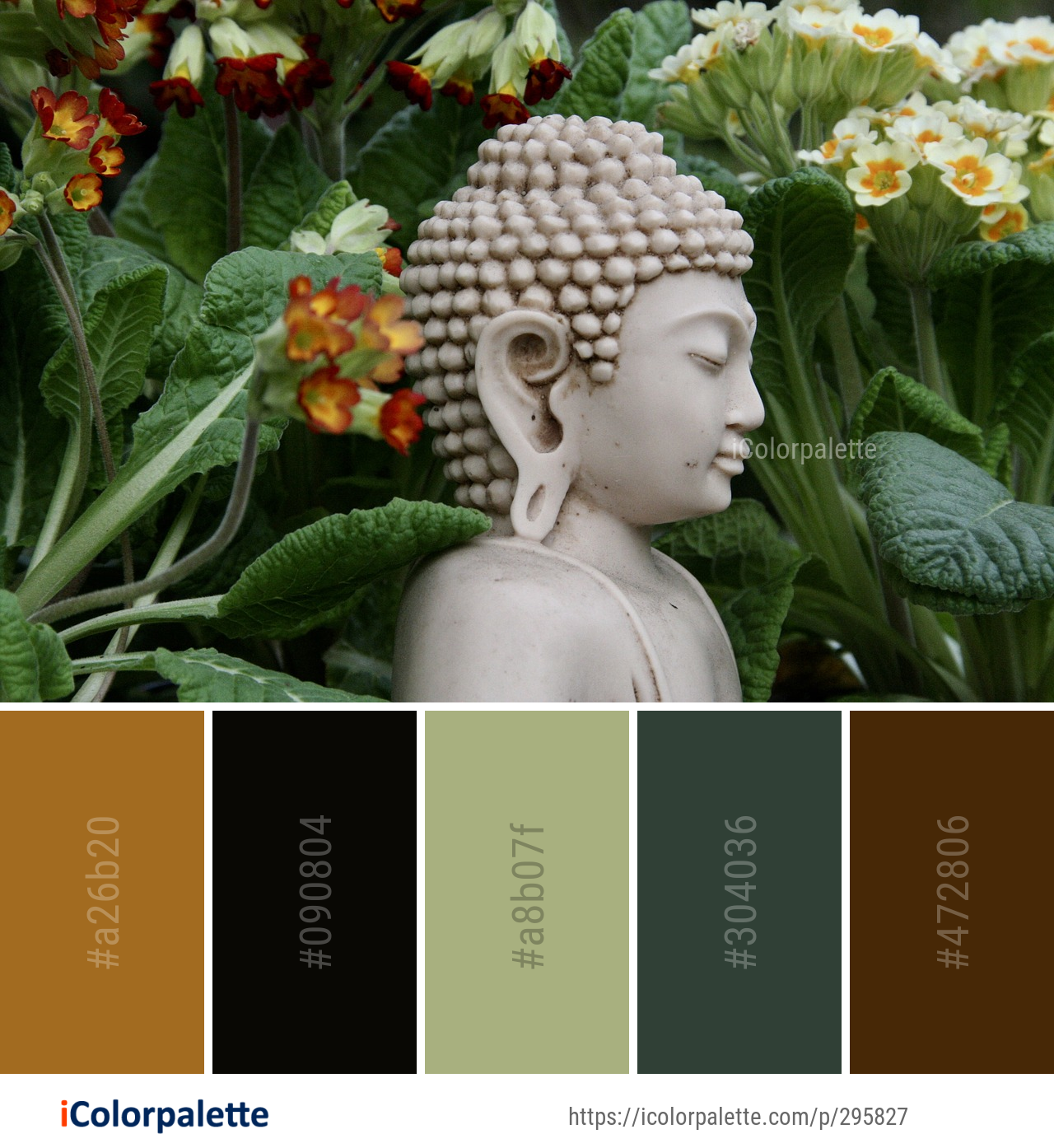 Color Palette Ideas from Flower Plant Garden Image | iColorpalette