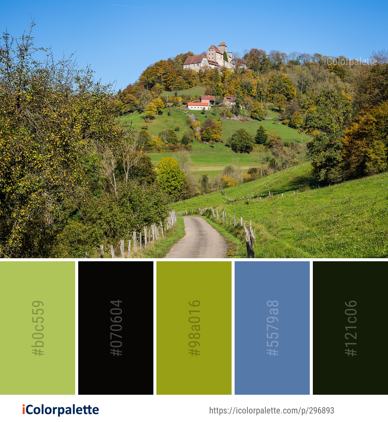 Color Palette Ideas from Nature Tree Leaf Image | iColorpalette