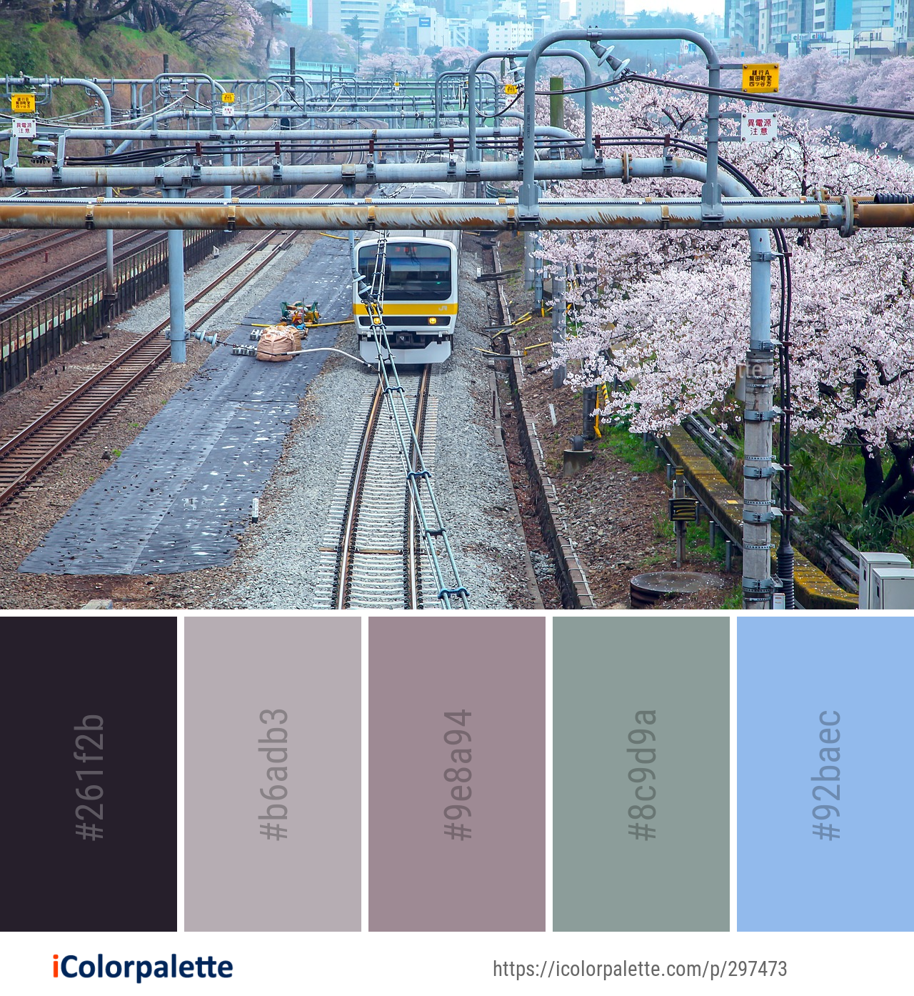 Color Palette Ideas from Track Transport Rail Image | iColorpalette
