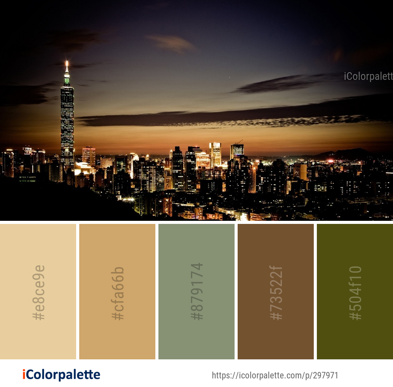 Color Palette Ideas from Cityscape Metropolitan Area City Image ...